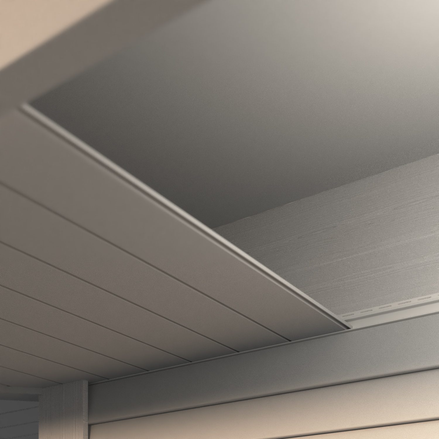 Perfil F Cielo Siding PVC 3.8mts Blanco | Empresas CNP